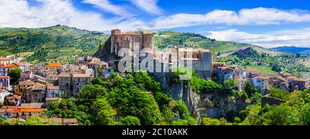 Scenic medieval villages (borgo) of Calabria. Rocca Imperiale in ...