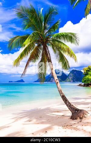 Seascape of Palawan Island, Philippines. Palawan is the island of ...