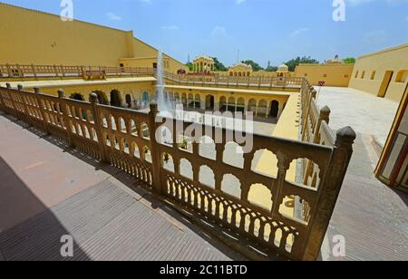 Small windows called Jharokhas decorated with intricate latticework ...