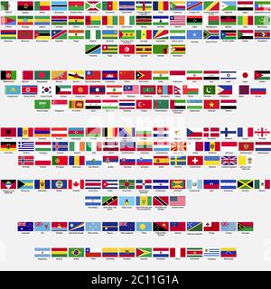 List of world country flags Stock Vector Image & Art - Alamy