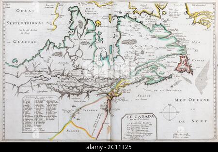 Map of Canada 1656 Stock Photo - Alamy
