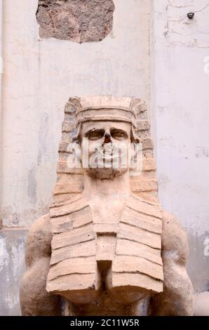 Sphinx of the Old Masonry Temple in Tenerife Stock Photo - Alamy