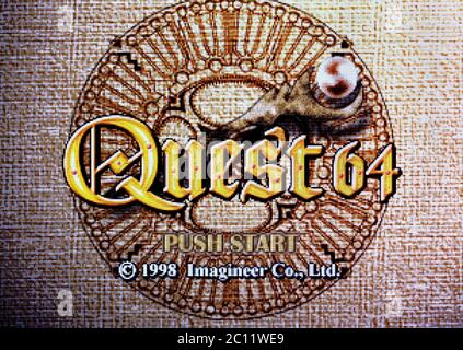 Quest 64 - Nintendo 64 Videogame - Editorial use only Stock Photo - Alamy