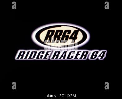 RR64 Ridge Racer 64 - Nintendo 64 Videogame - Editorial use only Stock ...