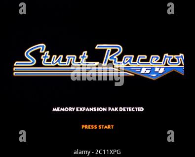 Stunt Racer 64 - Nintendo 64 Videogame - Editorial use only Stock Photo ...