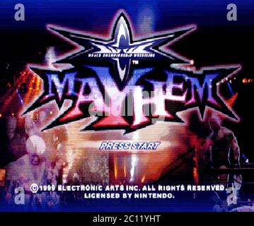 WCW Mayhem - Nintendo 64 Videogame - Editorial use only Stock Photo - Alamy