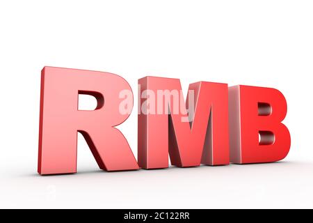 3d illustration white RMB sign with red question marks Stock Photo - Alamy