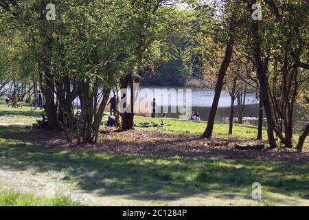 Summer at HIghams Park Lake, London, UK Stock Photo - Alamy