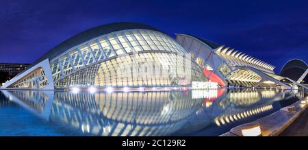 The Hemispheric Imax theatre at the science park, Valencia, Spain Stock ...