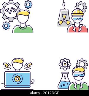 Chemical engineer RGB color icon Stock Vector Image & Art - Alamy