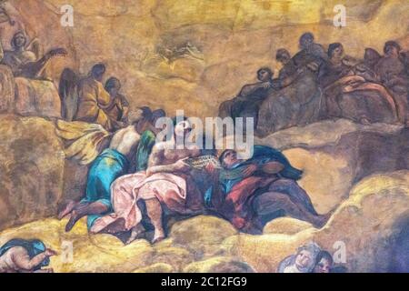 Adoration of the Name of God fresco by Francisco Goya, Cathedral ...