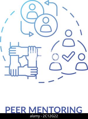 Peer mentoring concept icon Stock Vector Image & Art - Alamy
