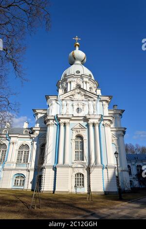 Smolny Monastery, St.Petersburg Stock Photo - Alamy