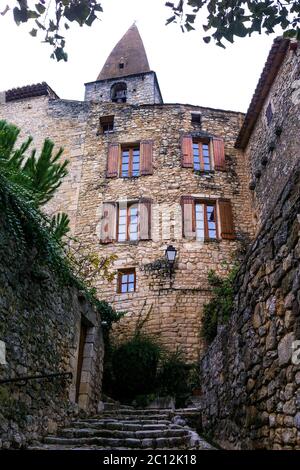Le Crestet, village view of a charming village, Vaucluse, France Stock ...