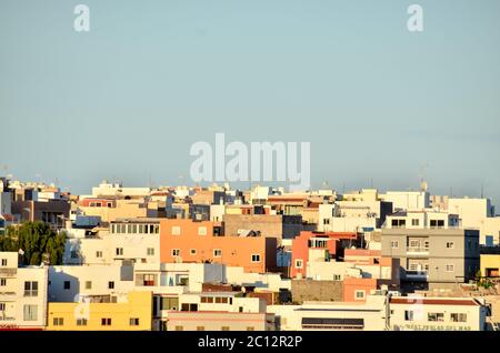 Typical Colored Colonial Spanish Building Stock Photo - Alamy