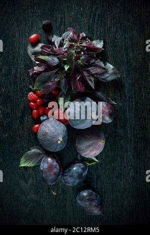 basil, rries and ripe Stock Photo - Alamy