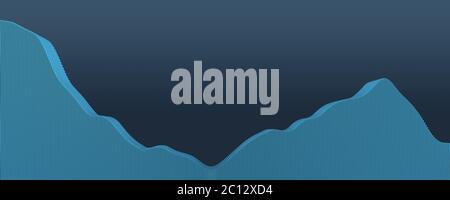Continuous horizontal block diagram - 3d illustration Stock Photo - Alamy