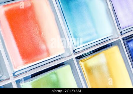 Colorful glass and tile wall texture background, mosaic art Stock Photo ...