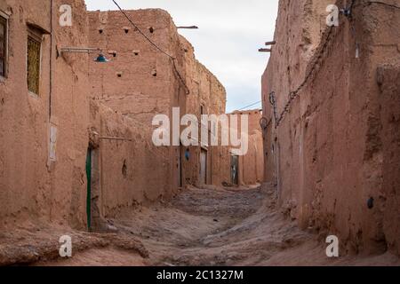 Traditional Berber village mud brick houses in rural Morocco Stock ...