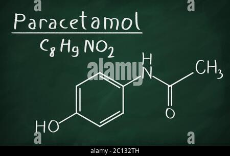 Structural formula of paracetamol (acetaminophen Stock Photo - Alamy