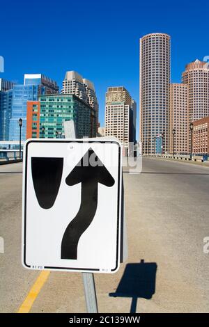 Moakley Bridge, Fort Point Channel, Boston, Massachusetts, USA Stock ...
