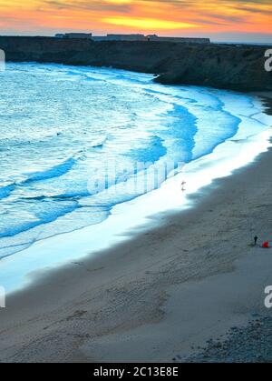 Surfpoint at sunset Stock Photo - Alamy