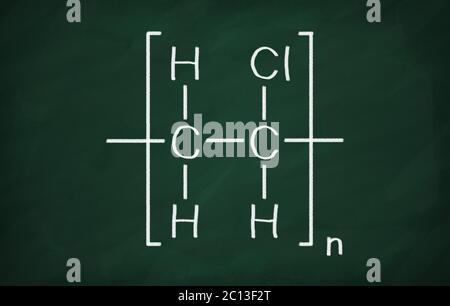 Polyvinyl chloride (PVC) structural formula Stock Photo - Alamy