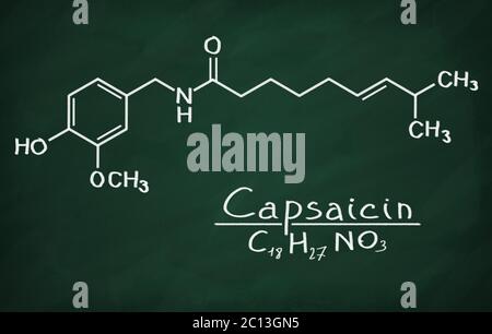 Structural model of Capsaicin Stock Photo - Alamy