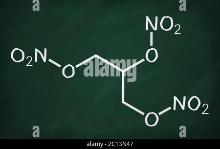 nitroglycerin molecule model Stock Photo - Alamy