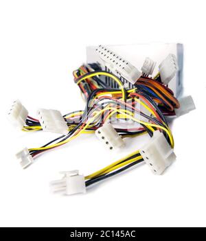 Computer cables with sockets Stock Photo - Alamy