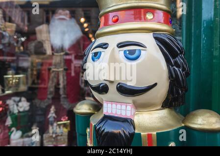 The Nutcracker Christmas Shop on High Street in Edinburgh, the capital ...