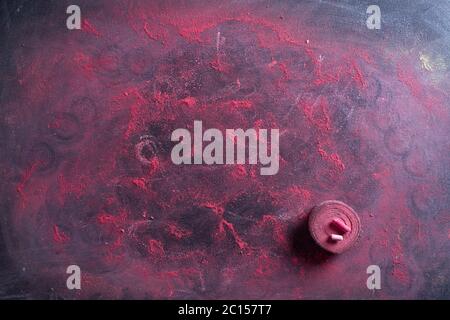 Red chalk dust Stock Photo - Alamy