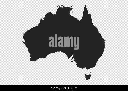 Australia map with gray tone on white background,illustration,textured ...