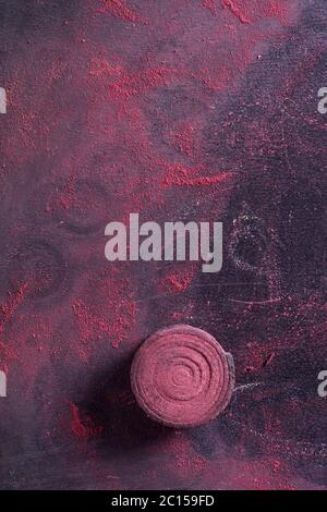 Red chalk dust Stock Photo - Alamy