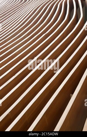 Wall wave wood Stock Photo - Alamy