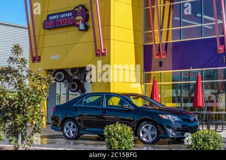 The exit of the car wash Stock Photo - Alamy