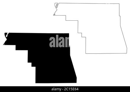 Morgan County (Illinois) outline map set Stock Vector Image & Art - Alamy