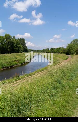 The Mersey River that runs through the Fletcher Moss park and Botanical ...
