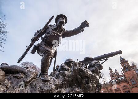 The Cameronians (Scottish Rifles) War Memorial stands on the South-West ...