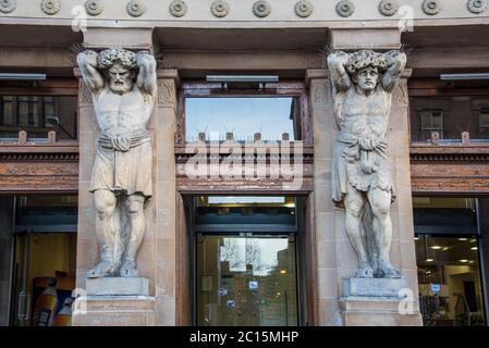 The Mitchell library statues Stock Photo - Alamy
