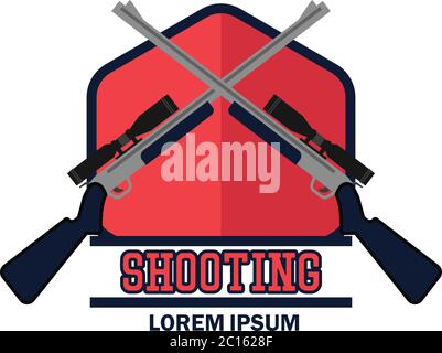 shooting logo with text space for your slogan / tag line, vector ...