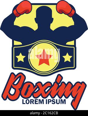 boxing logo with text space for your slogan / tag line, vector ...