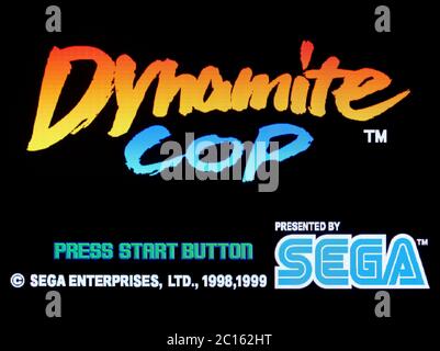 Dynamite Cop - Sega Dreamcast Videogame - Editorial use only Stock ...