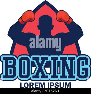boxing logo with text space for your slogan / tag line, vector ...
