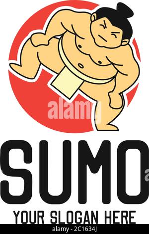 sumo icon with text space for your slogan / tag line, vector ...