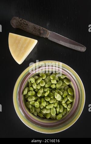 Pods with cheese Stock Photo - Alamy