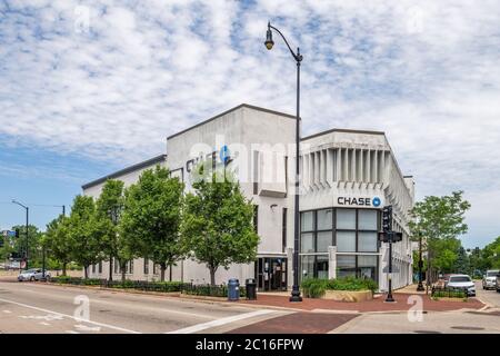 Elgin National Bank building Stock Photo - Alamy