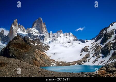 Fitz Roy lagoon Stock Photo - Alamy