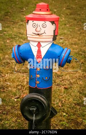 funny colourful fire hydrant Stock Photo - Alamy