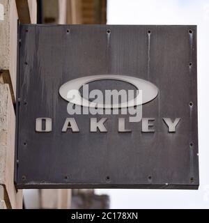 Oakley shop logo in Covent Garden Stock Photo - Alamy